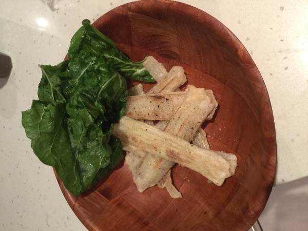 Paleo Fried Silverbeet Stems - Gusto Paleo - Gusto Paleo